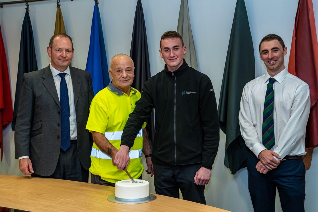 Scottish Leather Group’s longest serving staff member and newest ...